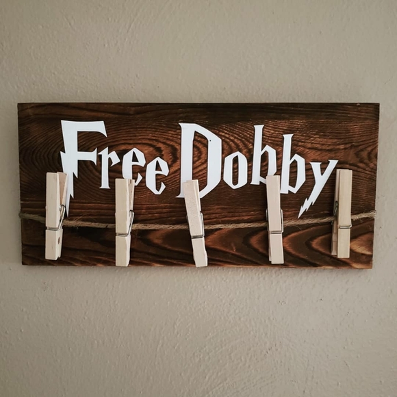 Handmade | Accents | Harry Potter Free Dobby Laundry Room Sign | Poshmark